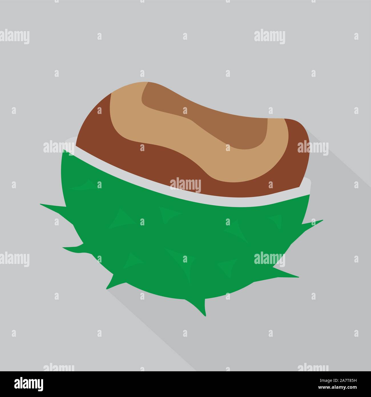 brown chestnut icon- vector illustration Stock Vector Image & Art - Alamy