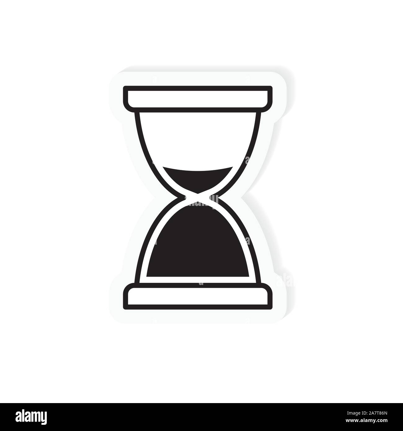hourglass clock icon- vector illustration Stock Vector Image & Art - Alamy