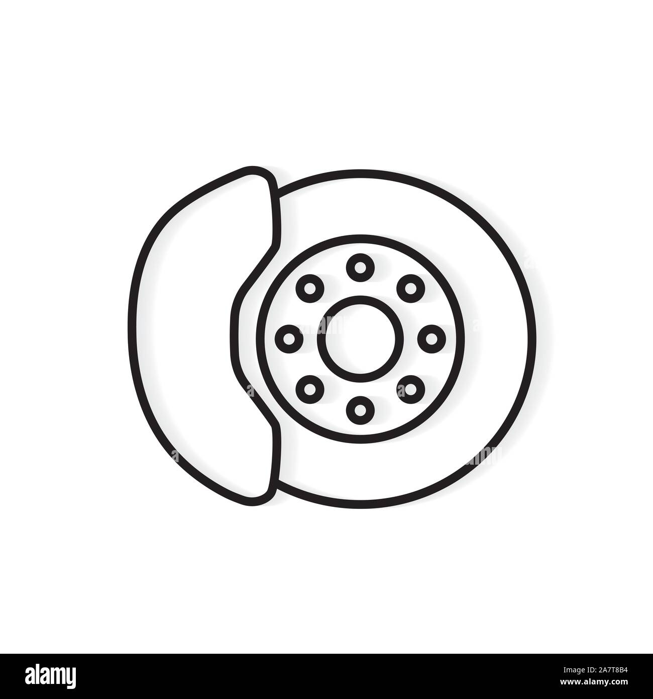 brake disc icon- vector illustration Stock Vector Image & Art - Alamy