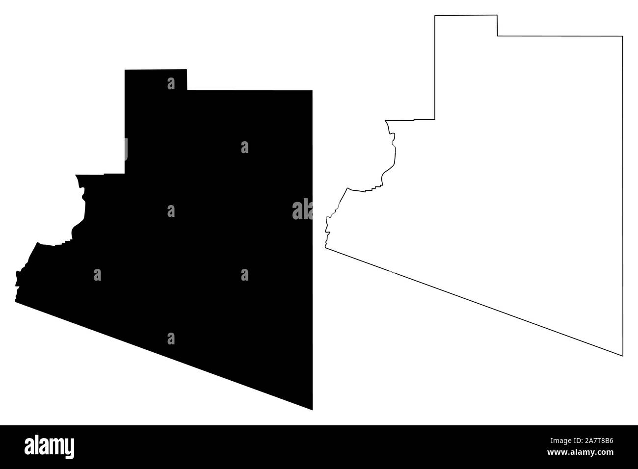 Map of yuma Black and White Stock Photos & Images - Alamy