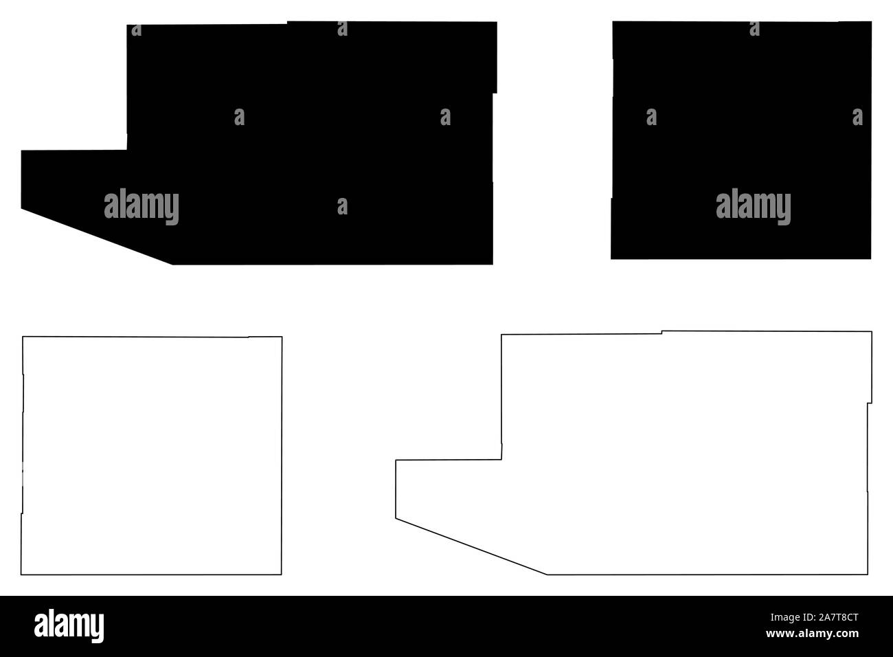 Cochise vector outline map hi-res stock photography and images - Alamy