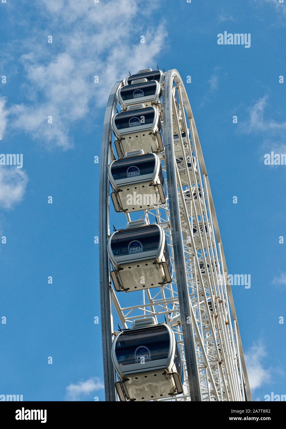 Budapest Eye. Large ferris wheel. Budapest Stock Photo - Alamy