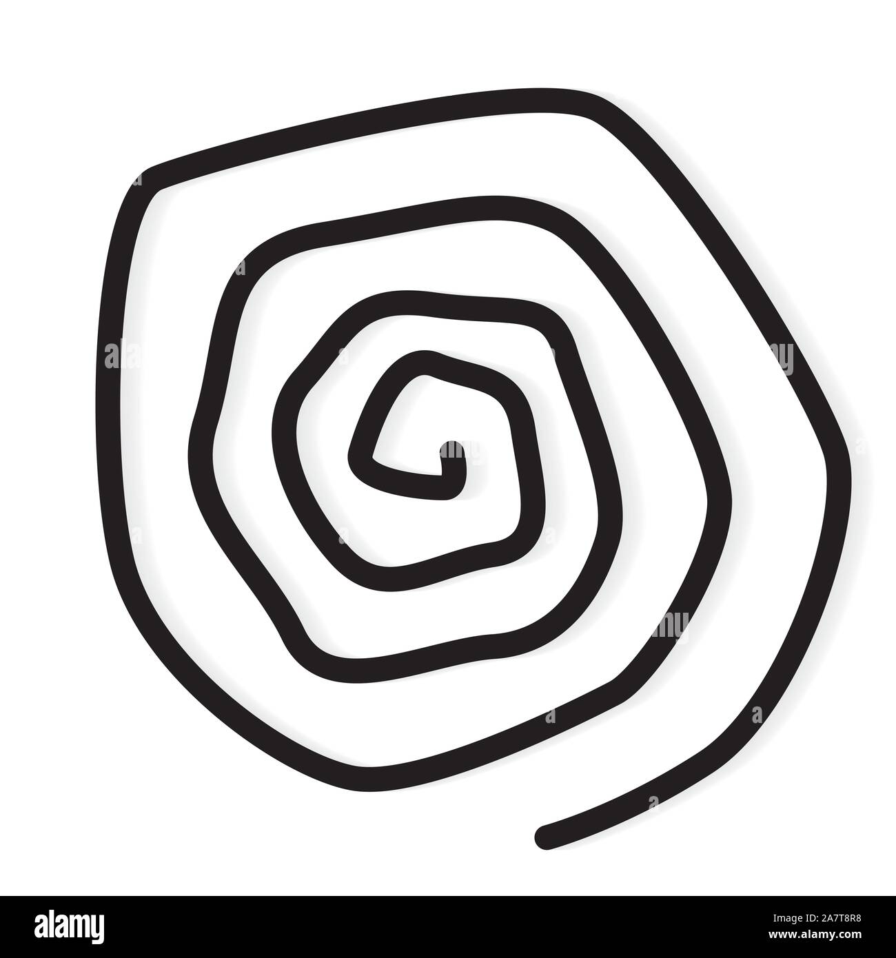 spiral line icon- vector illustration Stock Vector Image & Art - Alamy