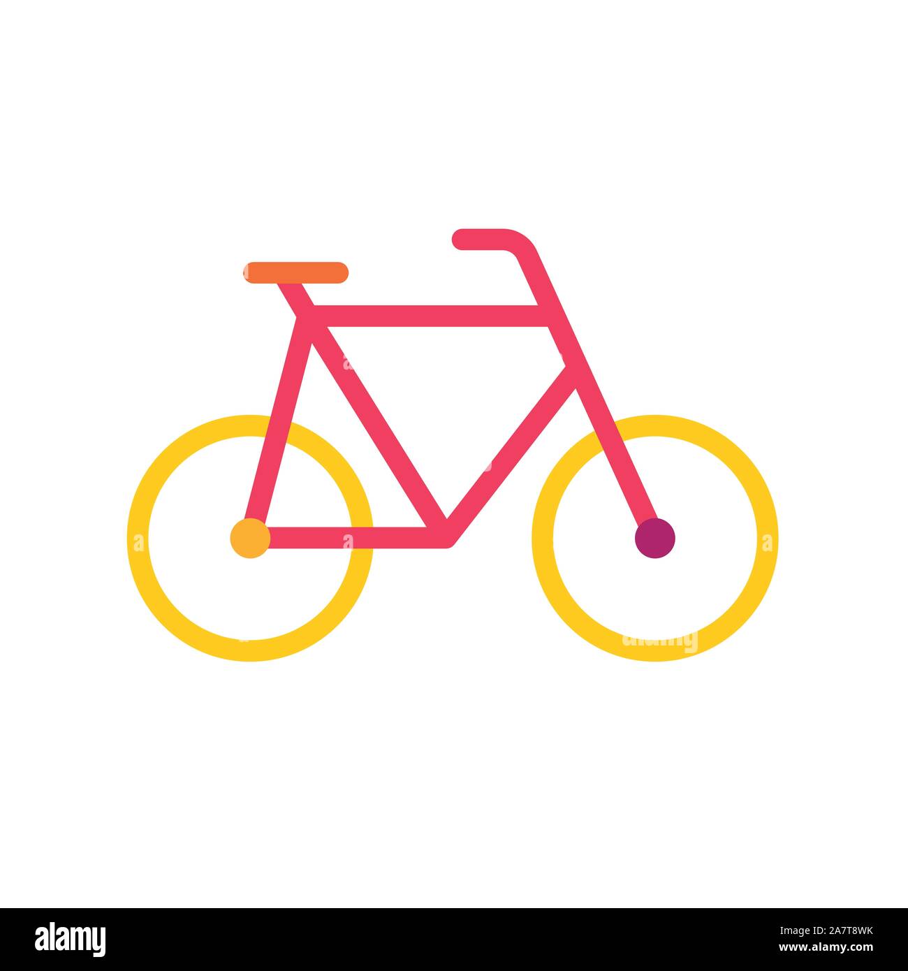 colorful bike icon- vector illustration Stock Vector Image & Art - Alamy