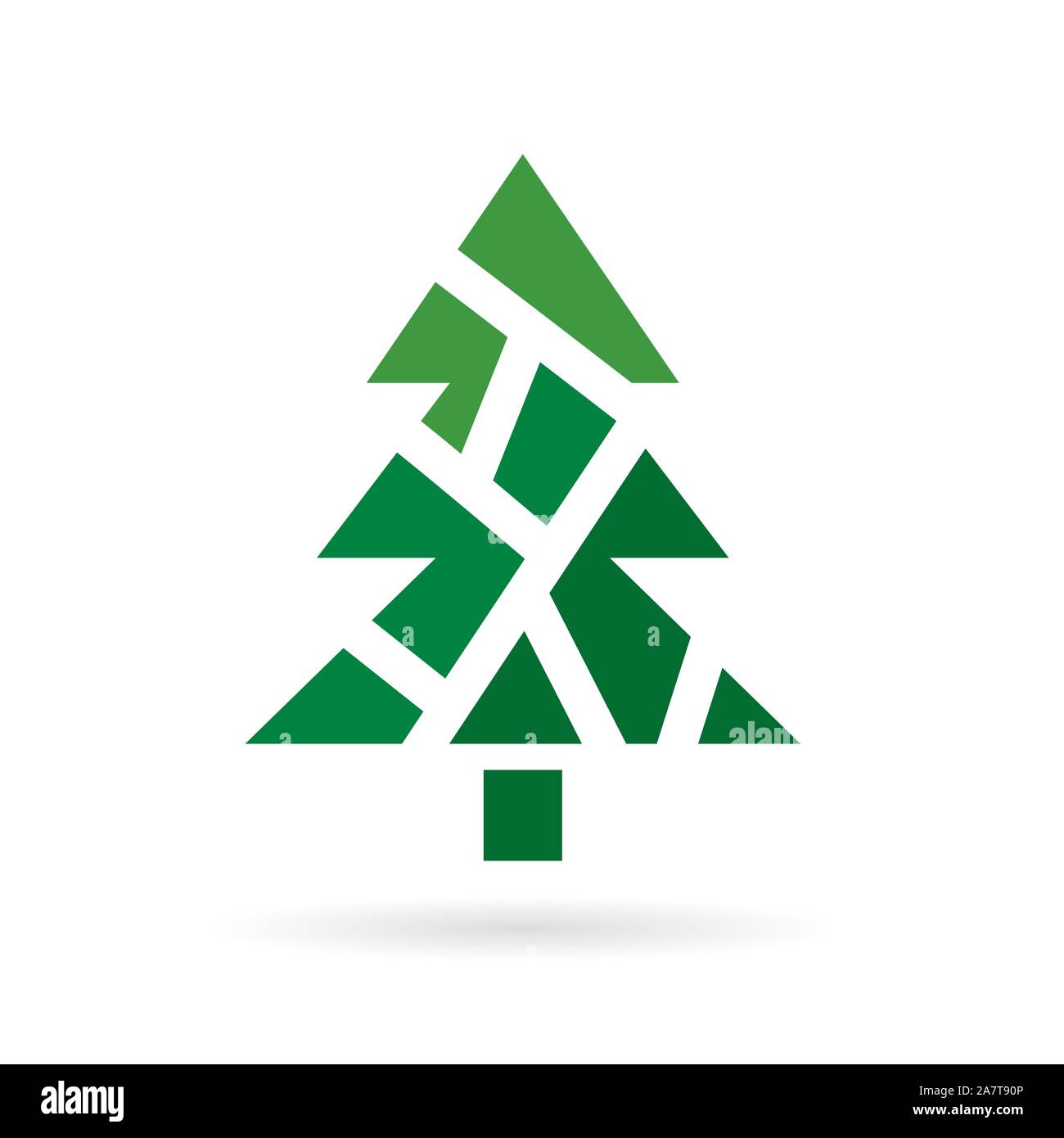 Geometric christmas tree Stock Vector Images - Alamy