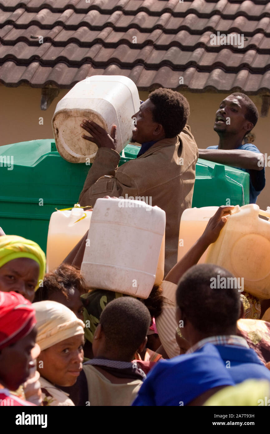 Marula beer poured into large container hi-res stock photography and ...