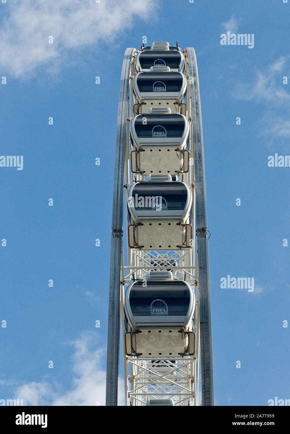Budapest Eye. Large ferris wheel. Budapest Stock Photo - Alamy