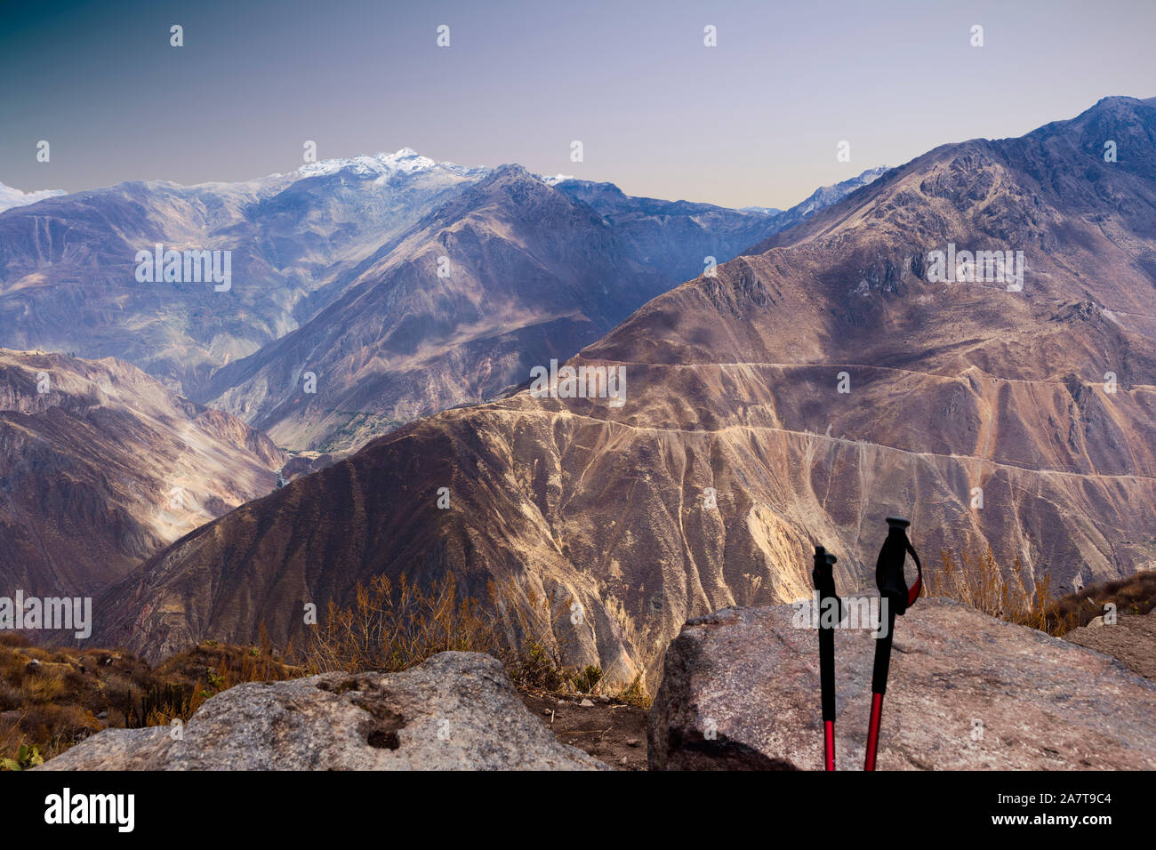 The Colca Canyon is a canyon of the Colca River in southern Peru ...