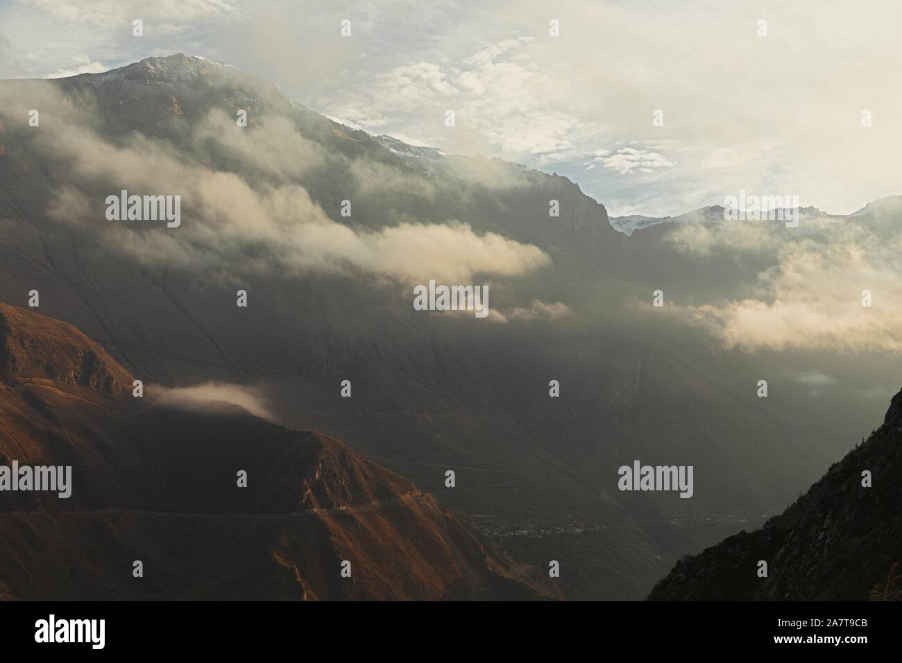 The Colca Canyon is a canyon of the Colca River in southern Peru ...