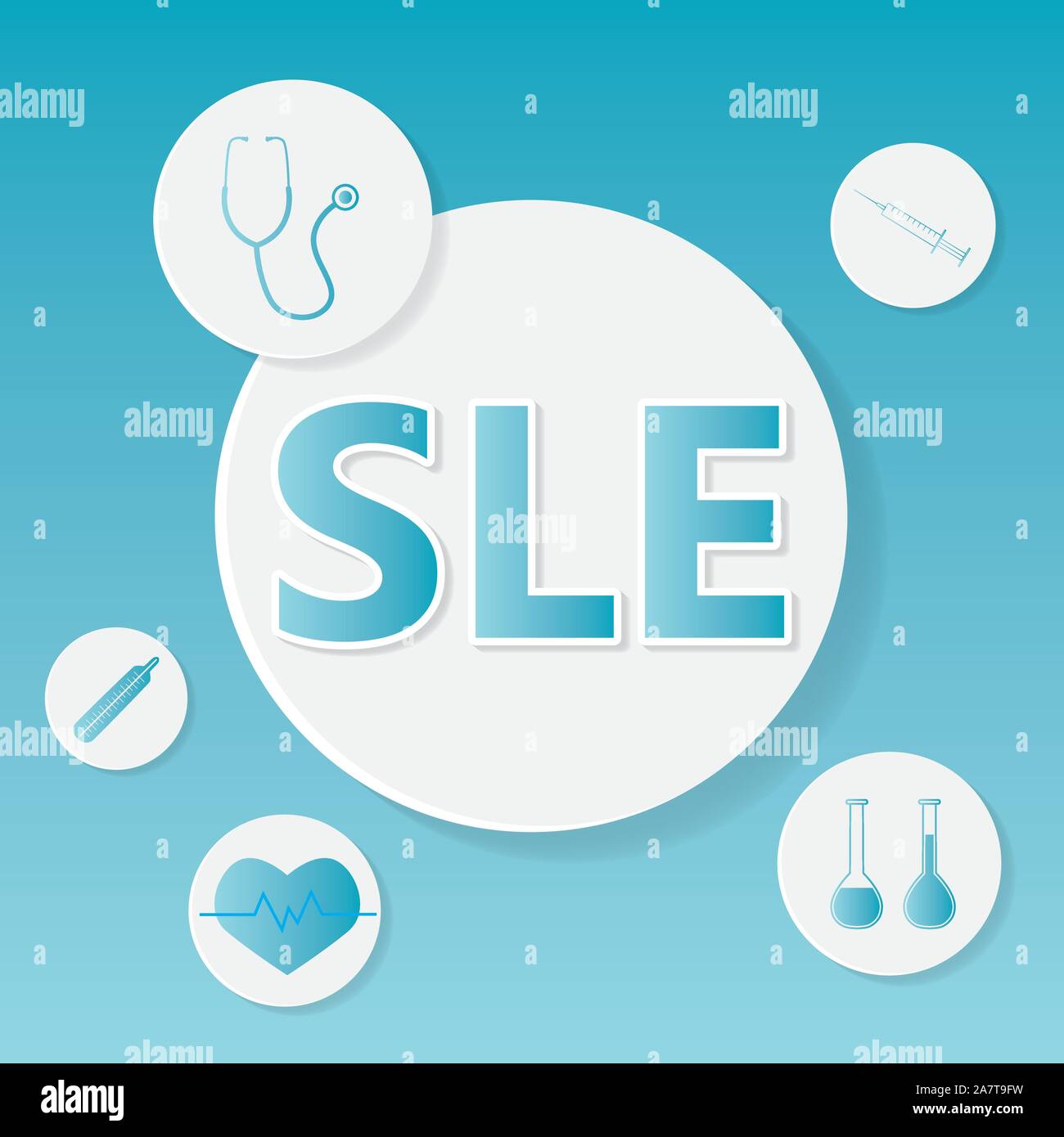 SLE (Systemic Lupus Erythematosus) medical concept Stock Vector Image ...