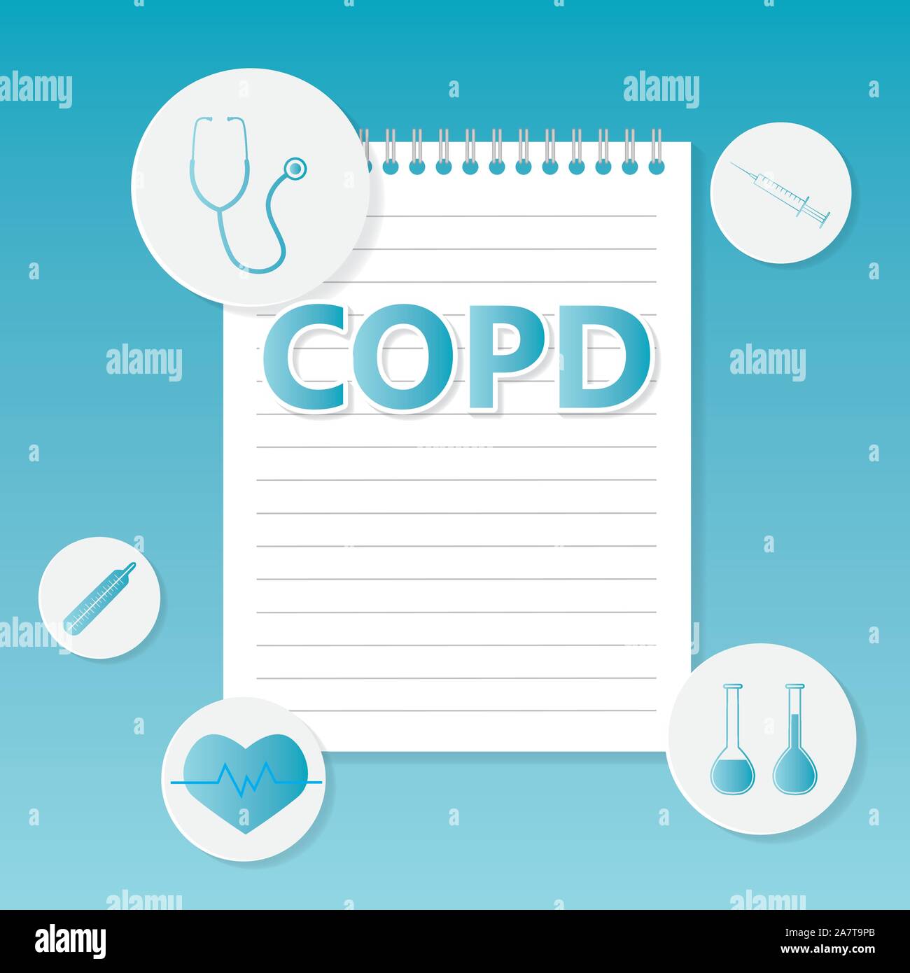 COPD (Chronic Obstructive Pulmonary Disease) concept Stock Vector Image ...