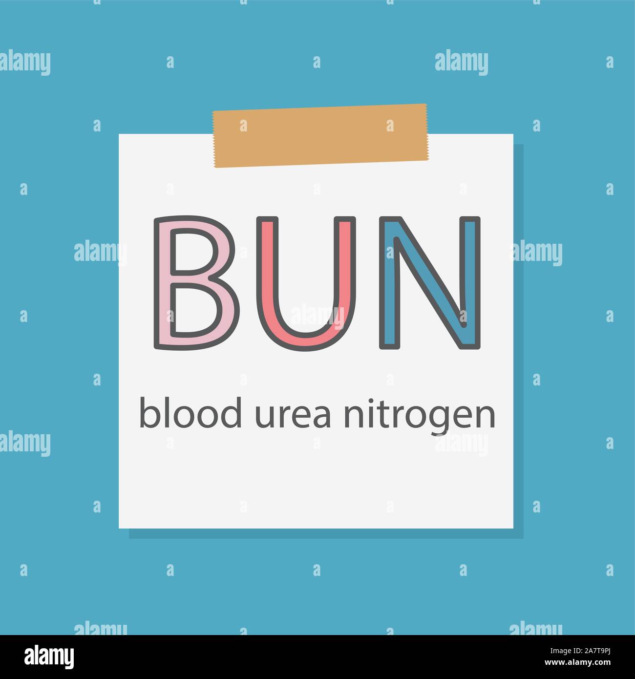 BUN (Blood urea nitrogen) acronym Stock Vector Image & Art - Alamy
