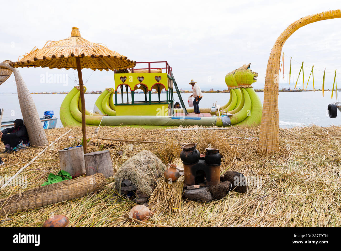 Uros are an indigenous people of Peru and Bolivia. They live on an ...