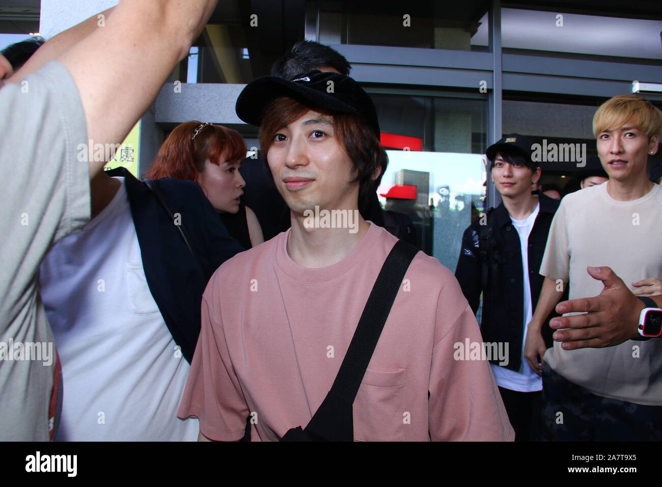 Ryohei Chiba, Keita Tachibana and Ryuichi Ogata of Japanese pop boy ...