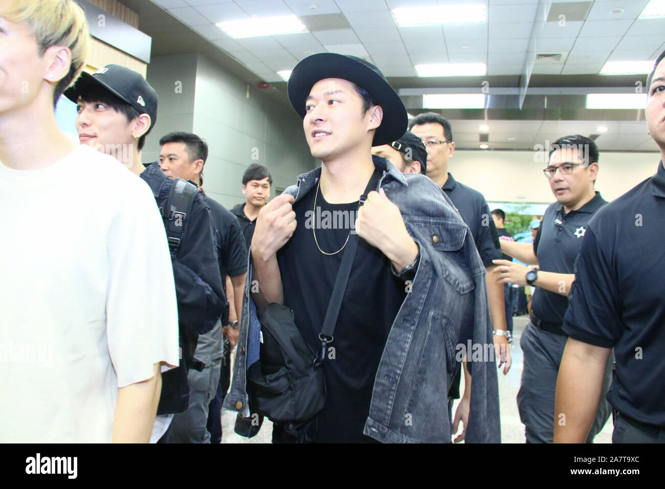 Shinya Taniuchi, Akira Kagimoto and Keita Furuya of Japanese hip-hop ...