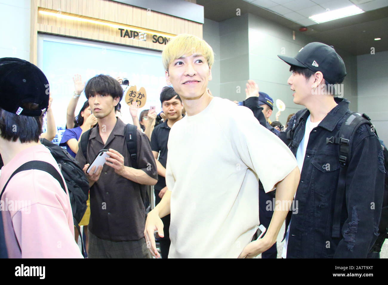 Ryohei Chiba, Keita Tachibana and Ryuichi Ogata of Japanese pop boy ...