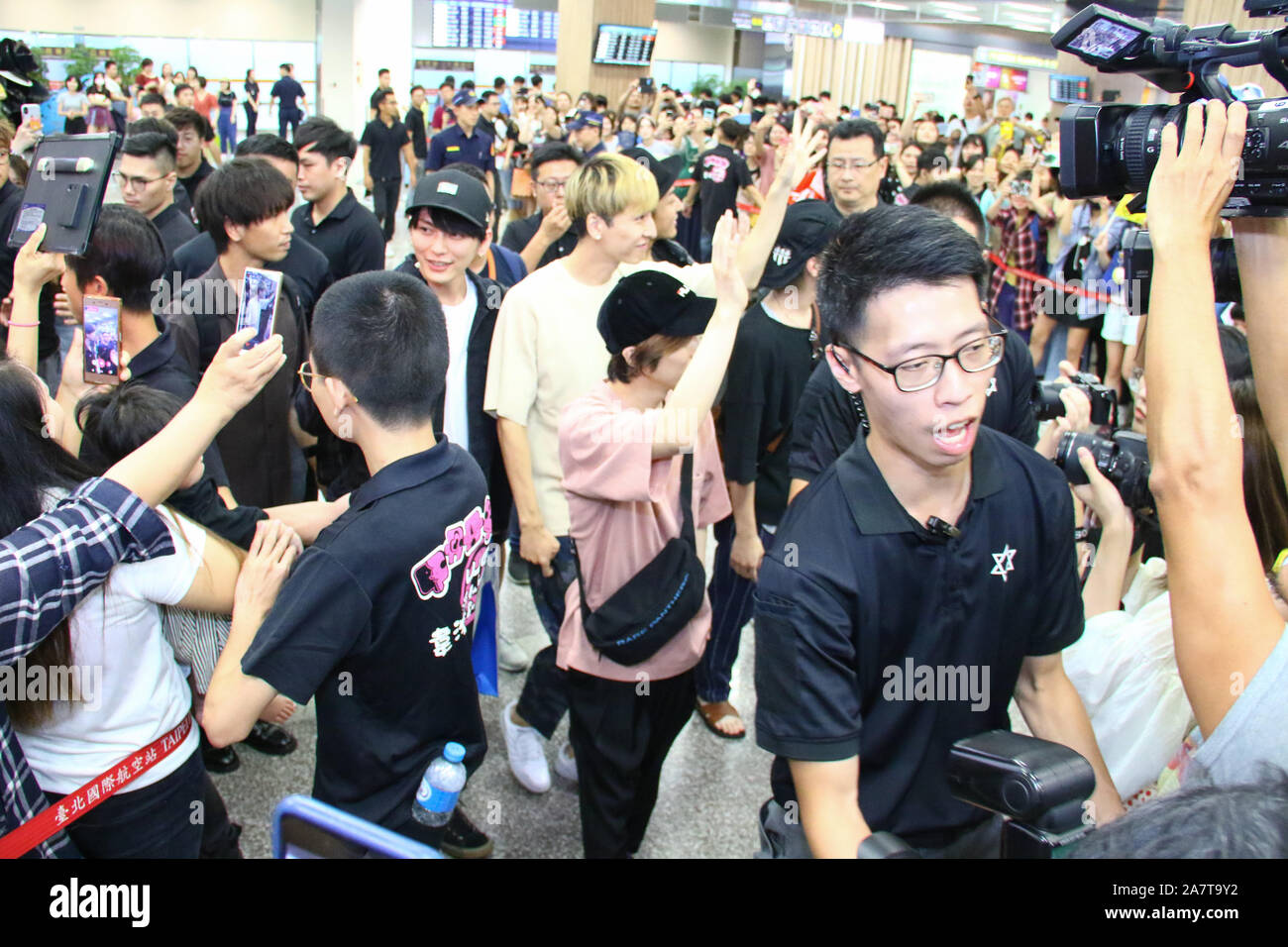 Ryohei Chiba, Keita Tachibana and Ryuichi Ogata of Japanese pop boy ...