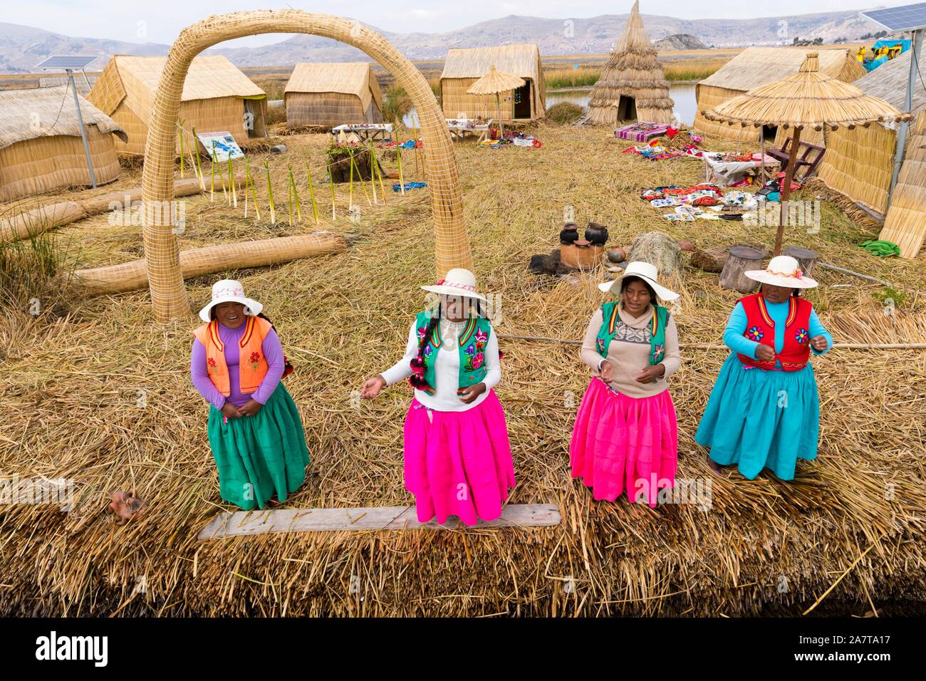 Uros are an indigenous people of Peru and Bolivia. They live on an ...