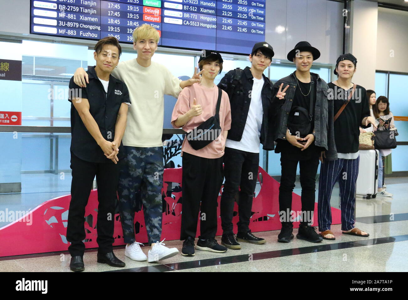 Ryohei Chiba, Keita Tachibana and Ryuichi Ogata of Japanese pop boy ...