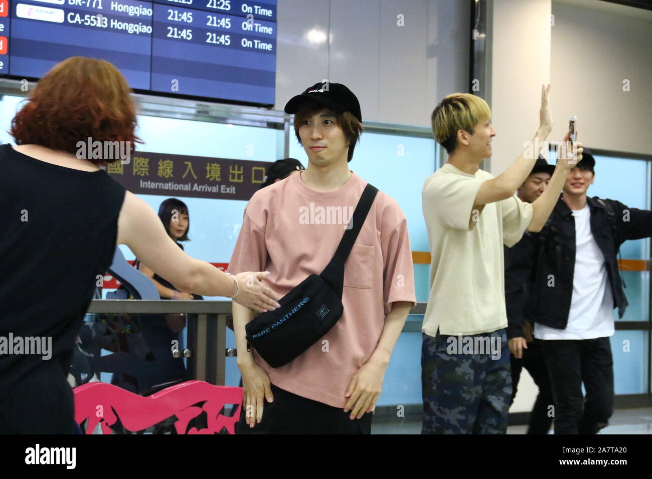 Ryohei Chiba, Keita Tachibana and Ryuichi Ogata of Japanese pop boy ...