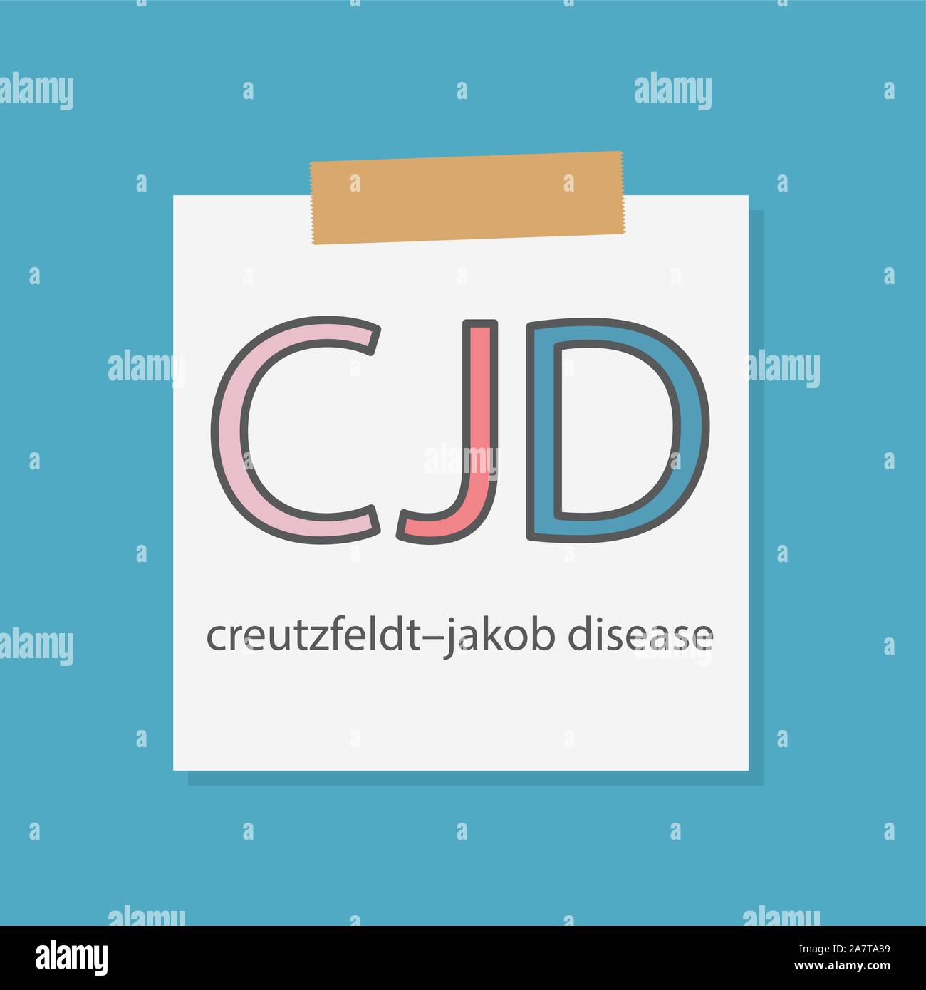 CJD Creutzfeldt-Jakob disease concept Stock Vector Image & Art - Alamy