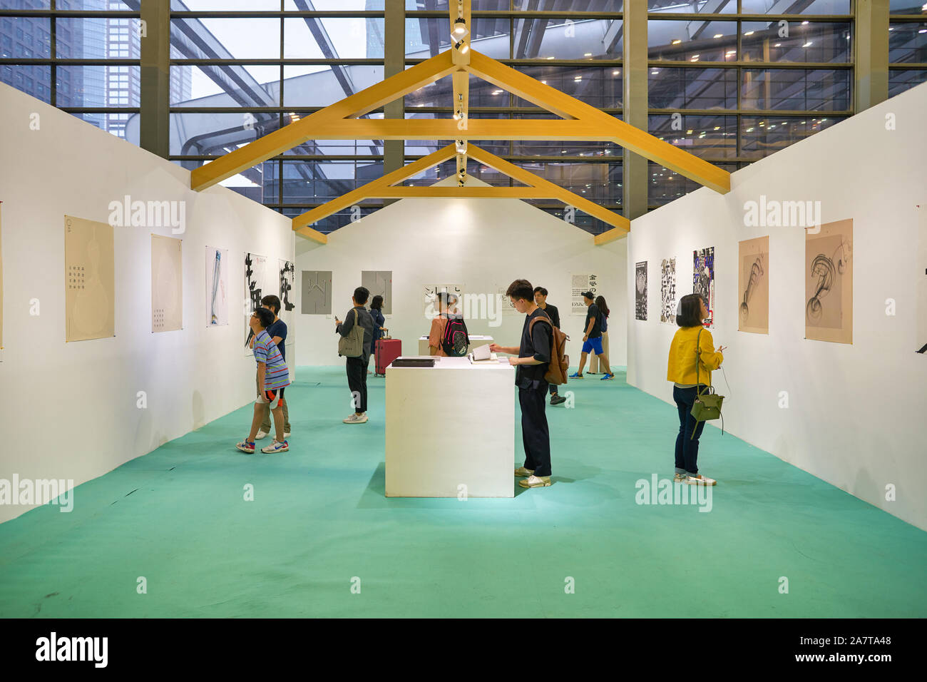 SHENZHEN, CHINA - CIRCA APRIL, 2019: Shenzhen Design Week space in ...