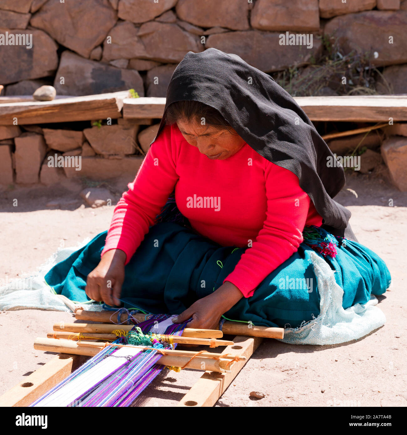 The indigenous people of Peru Stock Photo - Alamy