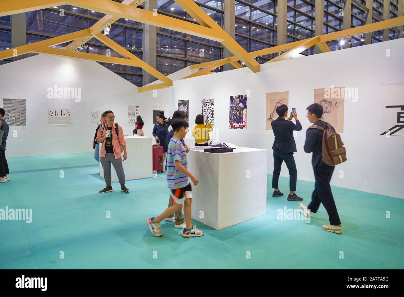 SHENZHEN, CHINA - CIRCA APRIL, 2019: Shenzhen Design Week space in ...