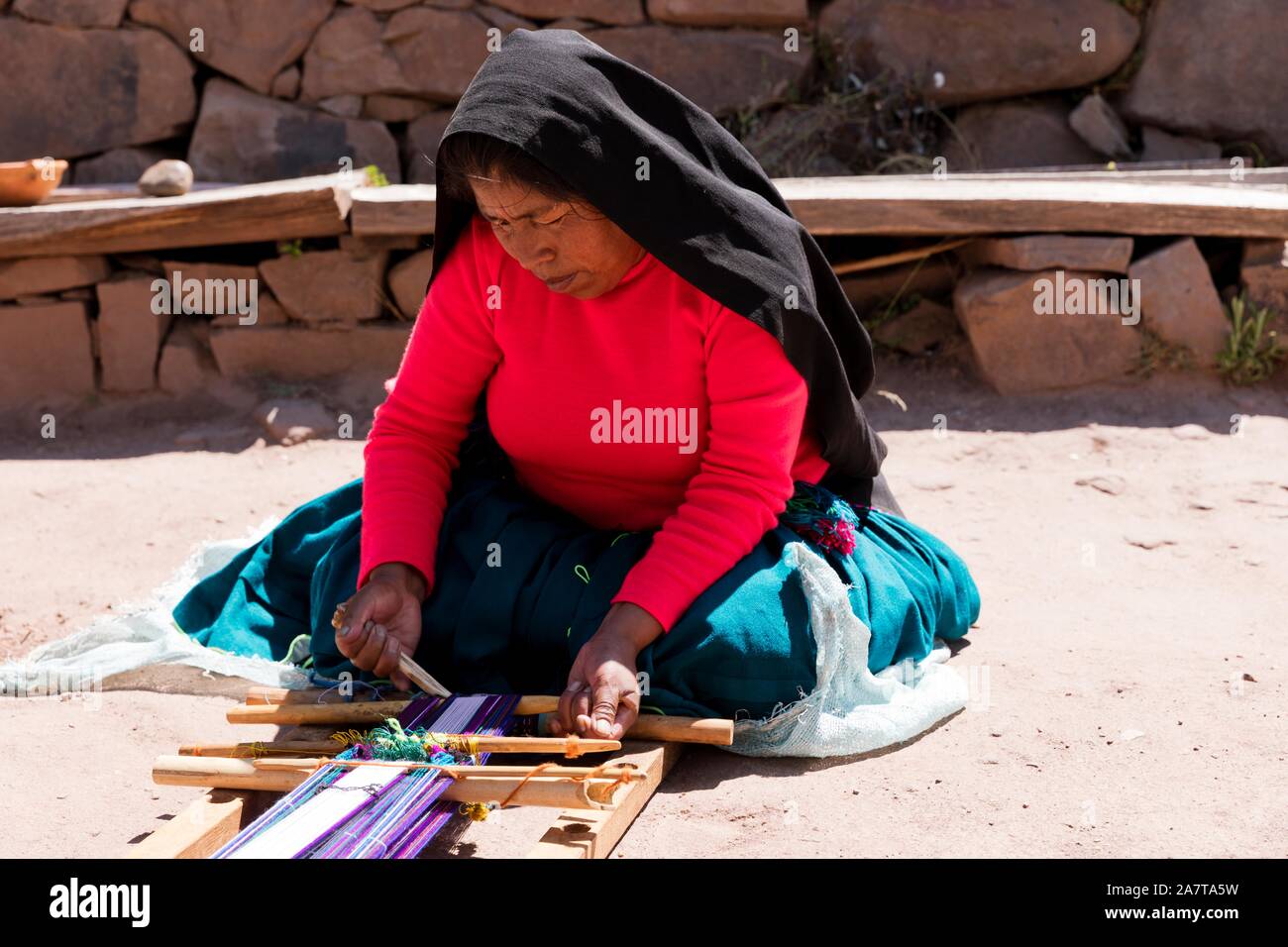 Indigenous peruvian lamas hi-res stock photography and images - Alamy