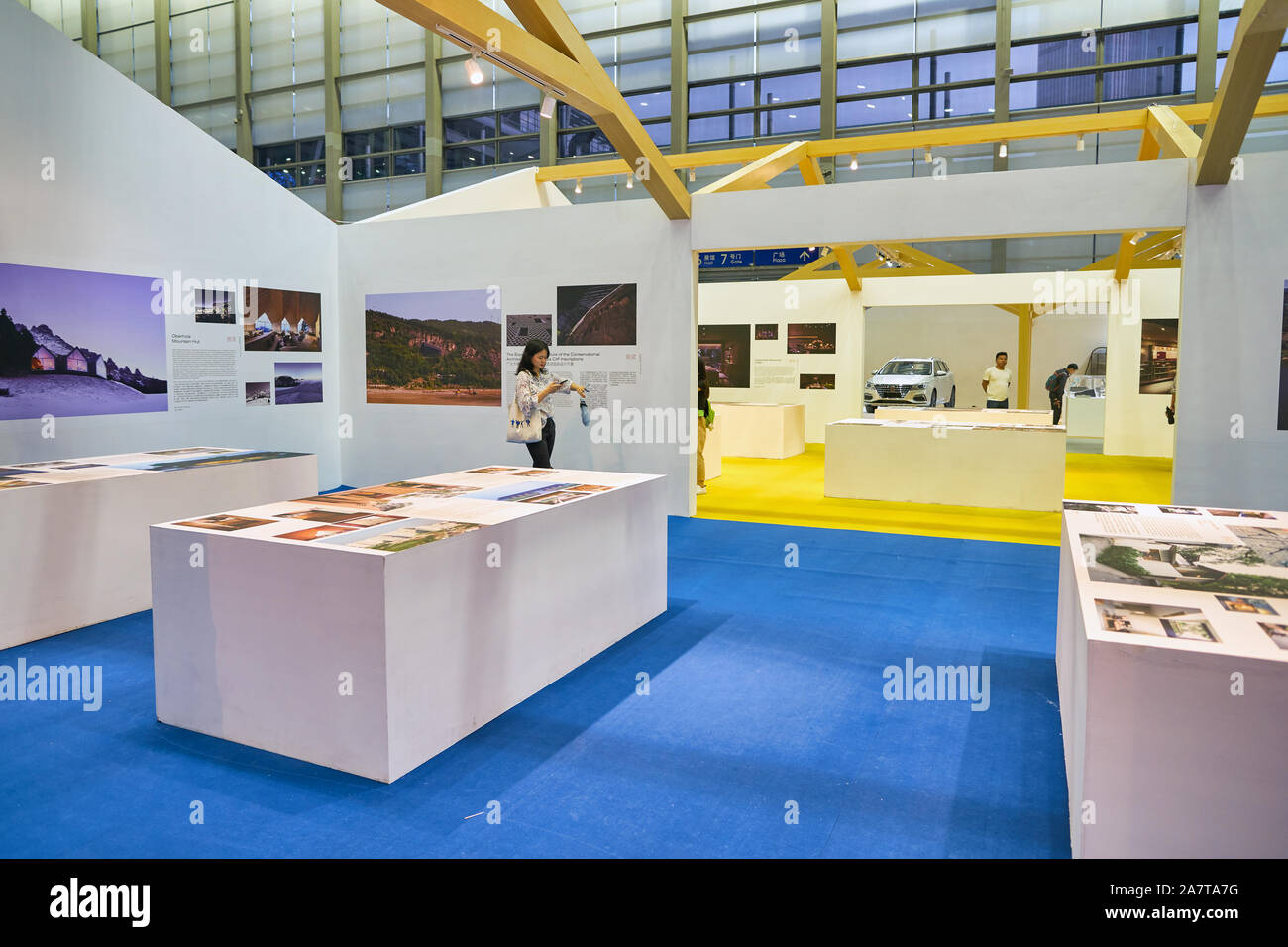 SHENZHEN, CHINA - CIRCA APRIL, 2019: Shenzhen Design Week space in ...