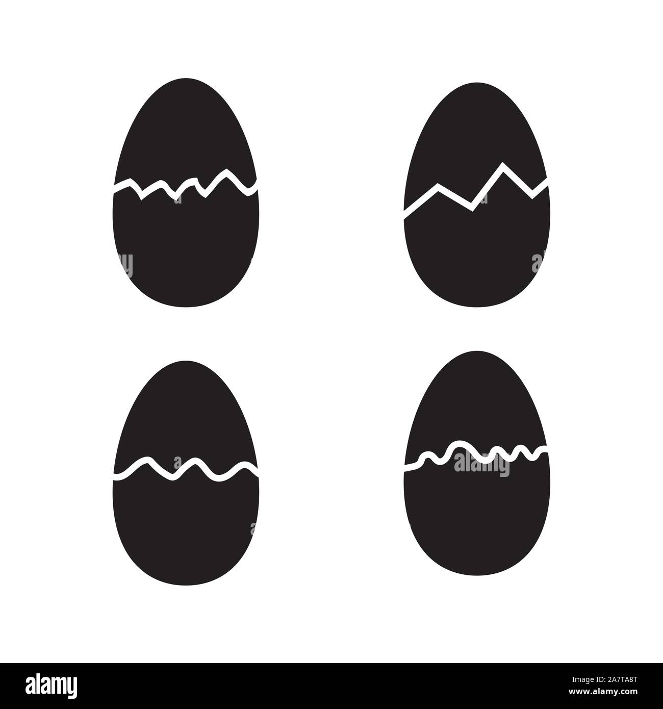 egg with broken shell icon Stock Vector Image & Art - Alamy
