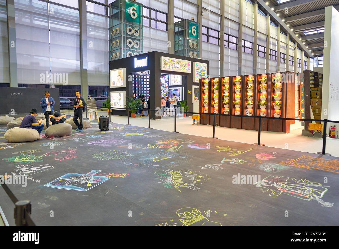SHENZHEN, CHINA - CIRCA APRIL, 2019: interior shot of Shenzhen Design ...