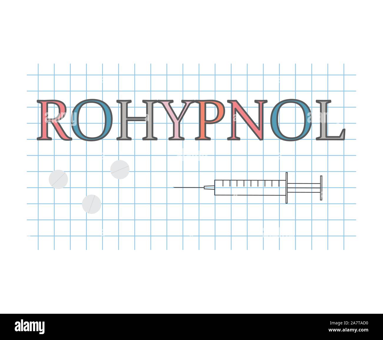 rohypnol medical concept Stock Vector Image & Art - Alamy