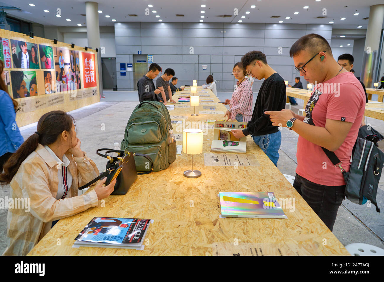 SHENZHEN, CHINA - CIRCA APRIL, 2019: Shenzhen Design Week space in ...