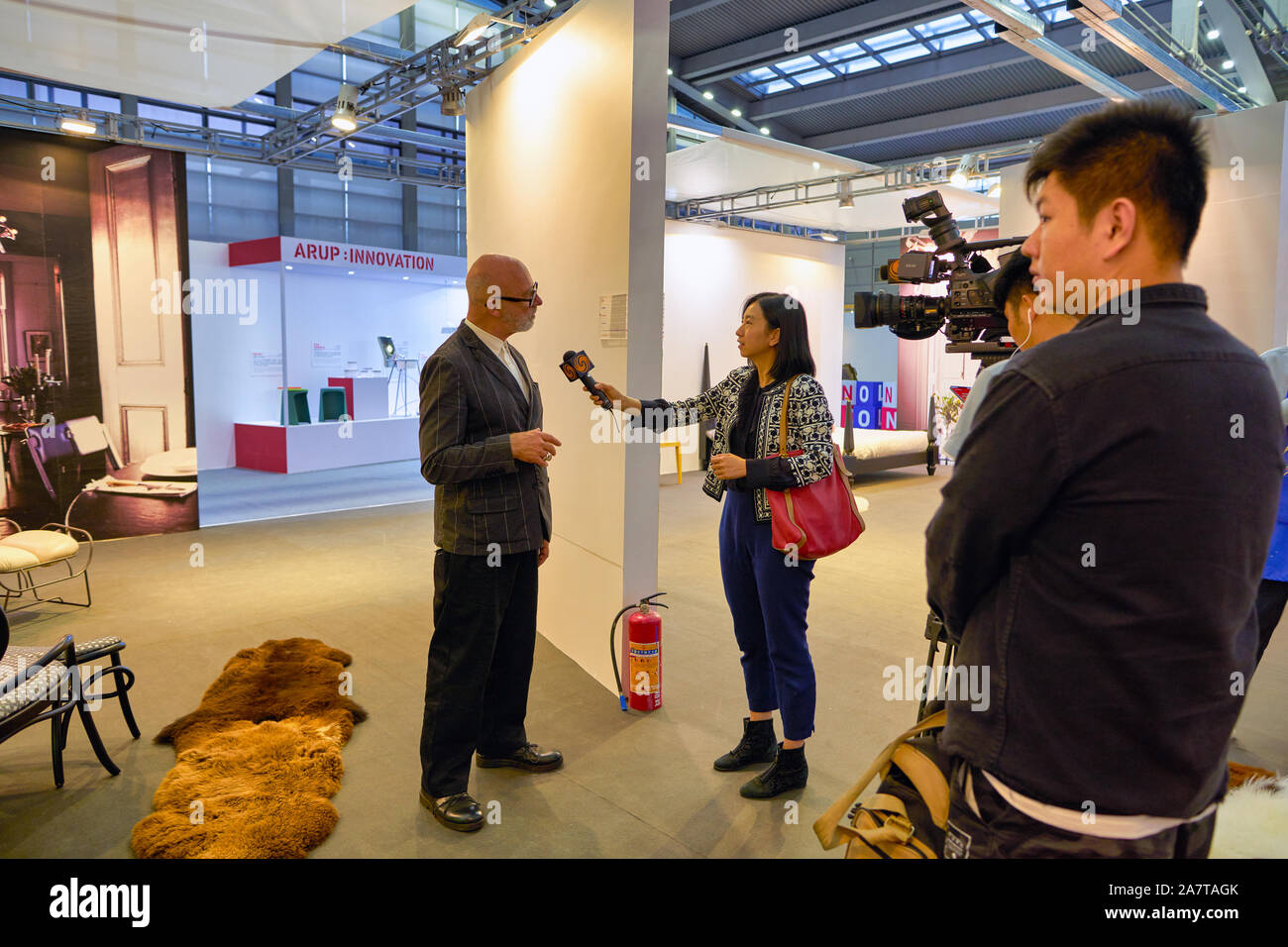SHENZHEN, CHINA - CIRCA APRIL, 2019: Shenzhen Design Week space in ...