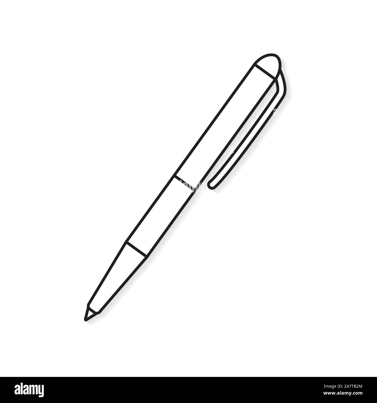 black pen icon Stock Vector Image & Art - Alamy