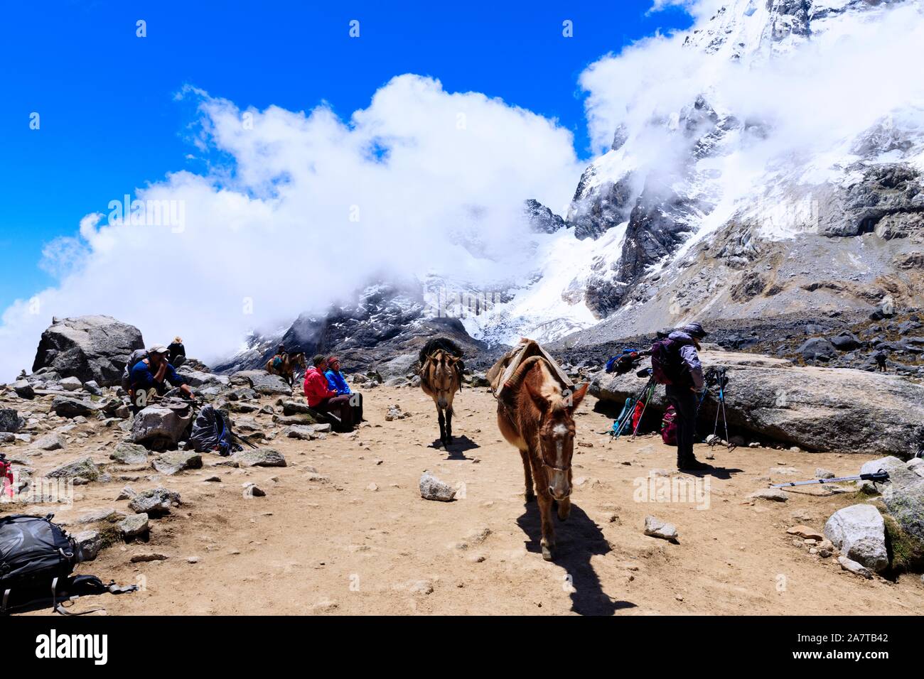 Salkantay trekking, one of the most beautiful mountain trails in Peru ...