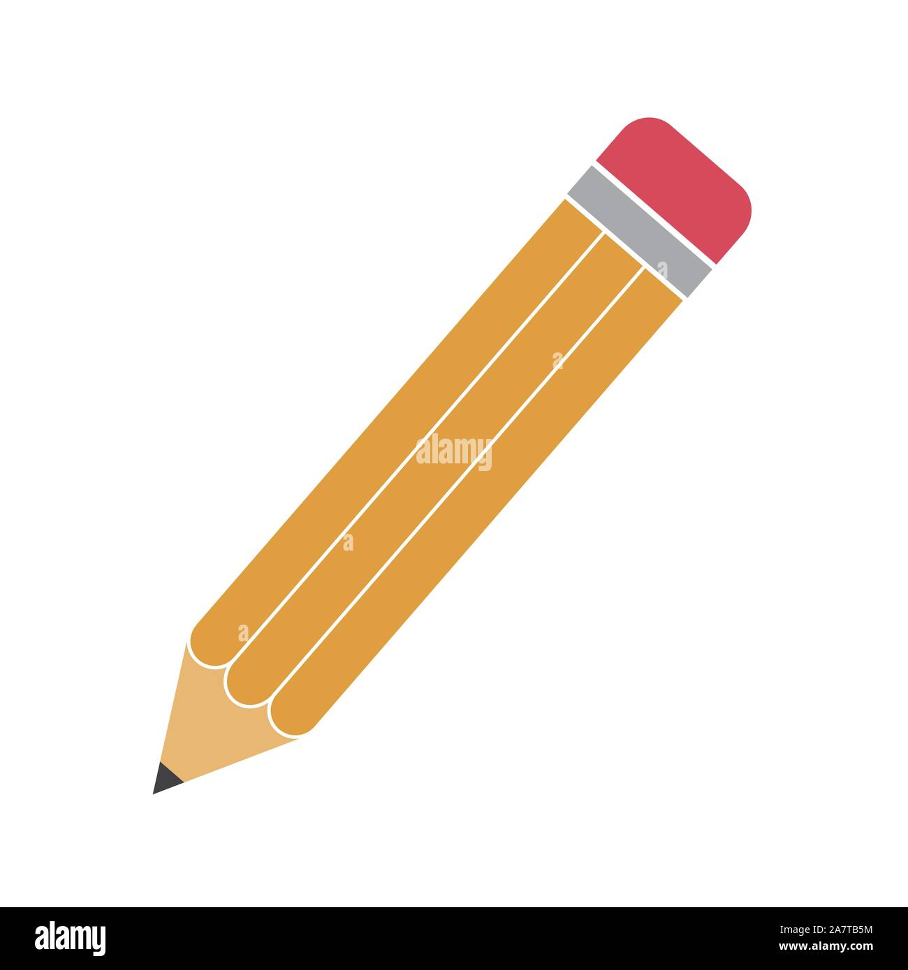 yellow pencil icon Stock Vector Image & Art - Alamy