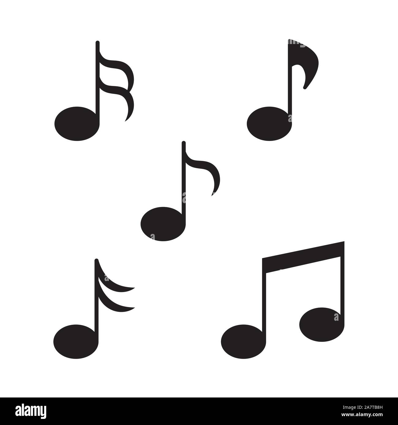 music notes icon Stock Vector Image & Art - Alamy