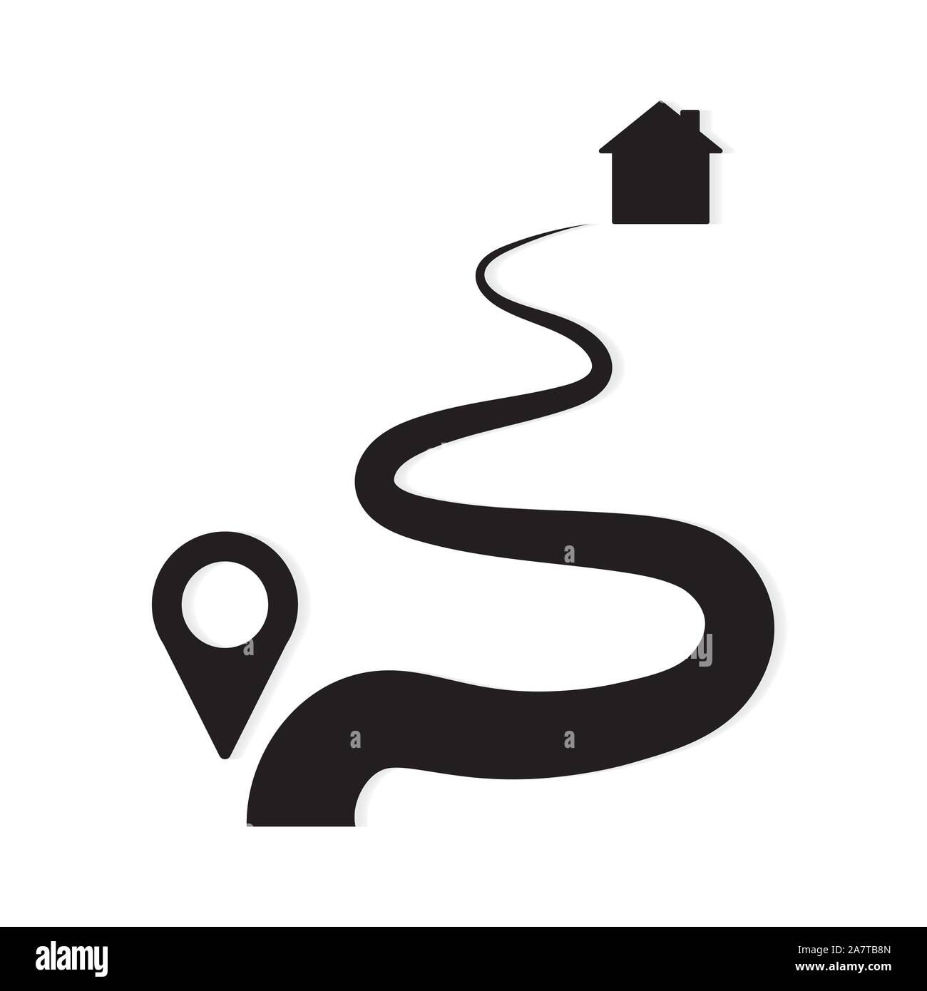 Winding house Stock Vector Images - Alamy