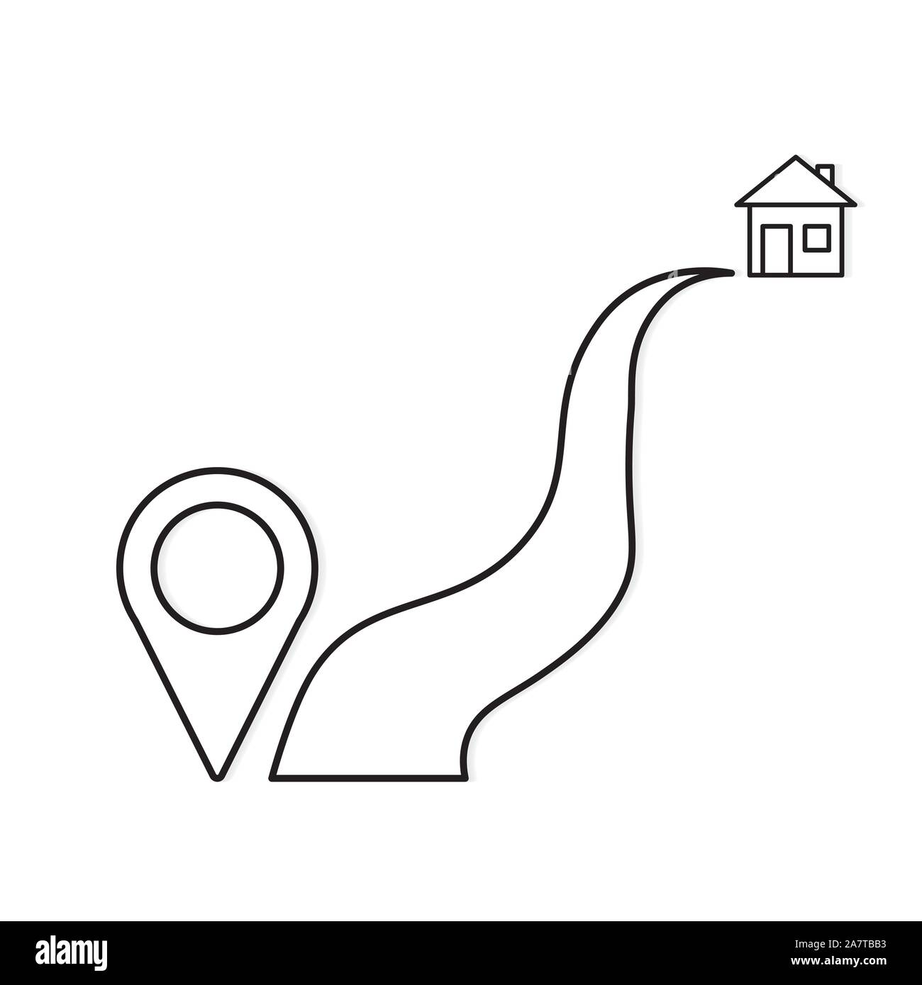 Winding house Stock Vector Images - Alamy