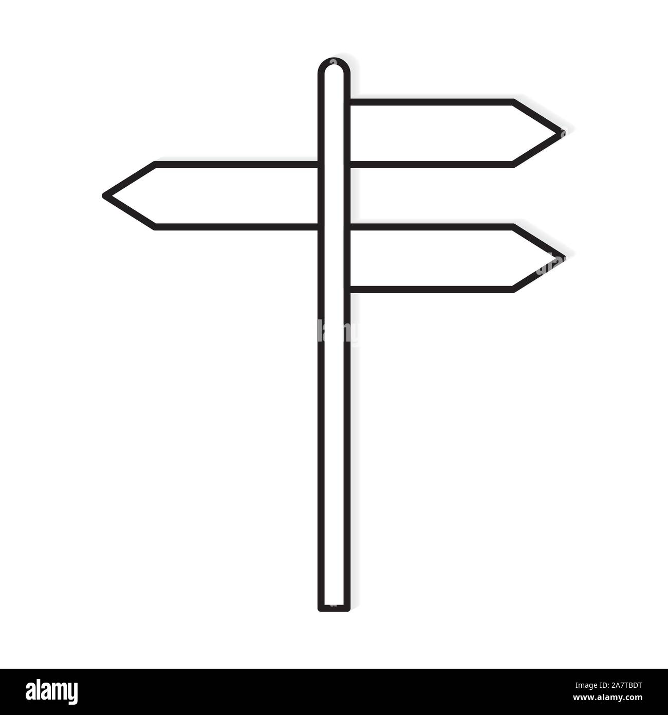 Track signpost Stock Vector Images - Alamy