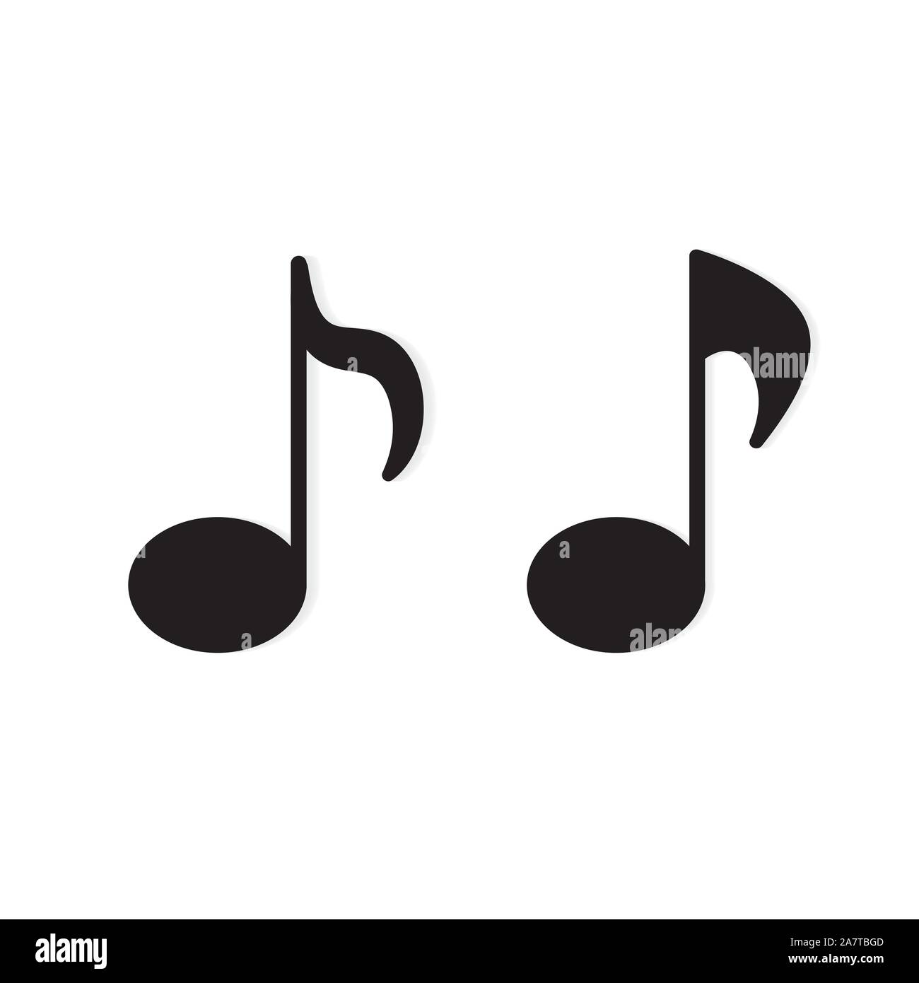 music notes icon Stock Vector Image & Art - Alamy