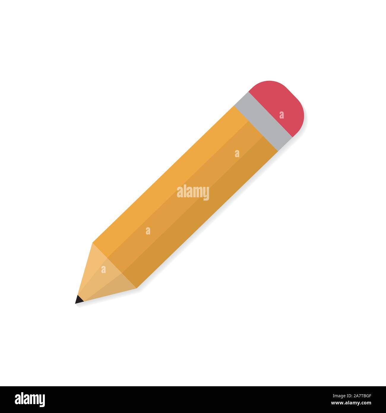 yellow pencil icon Stock Vector Image & Art - Alamy
