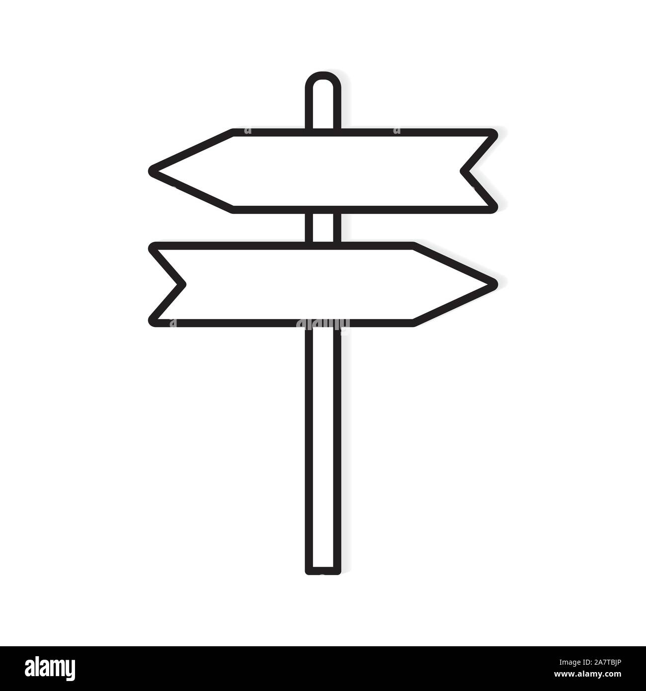 Blank Street Sign Icon