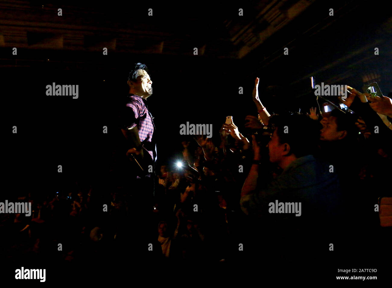 Ariel and his band Noah appeared to entertain their fans Stock Photo ...