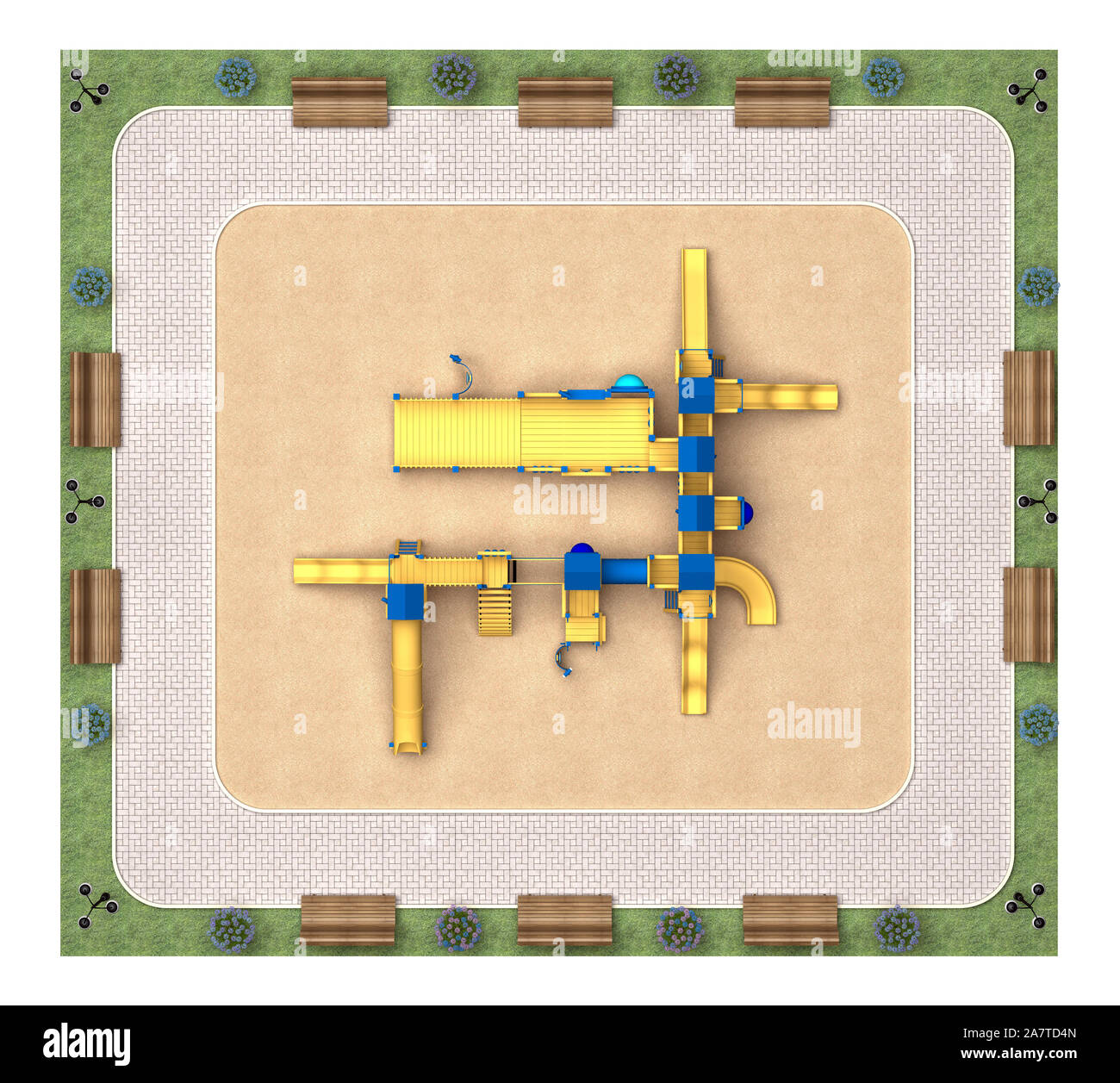 Playground slide Cut Out Stock Images & Pictures - Alamy