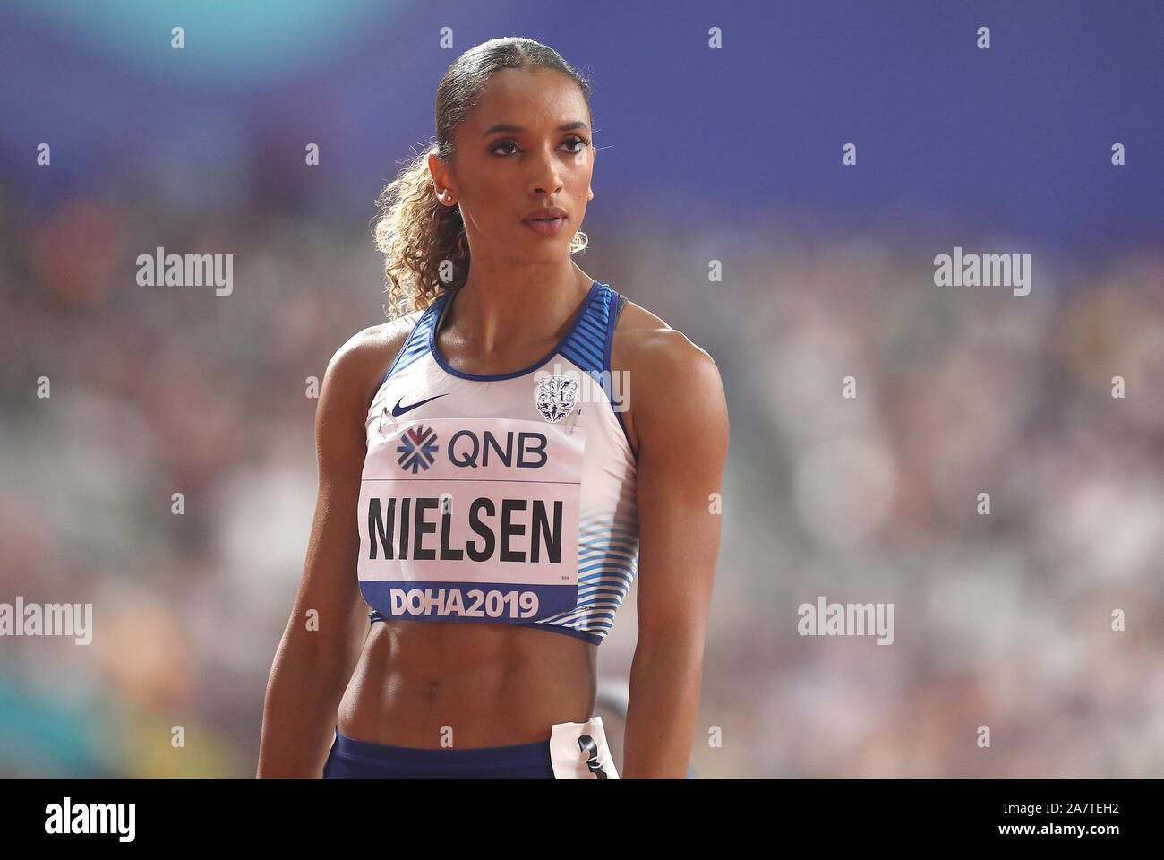 Great Britain's Laviai Nielsen during the 4x400 Metres Relay Women's ...