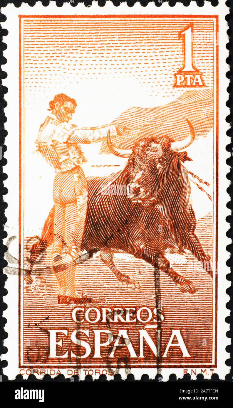 Spanish postcard stamp hi-res stock photography and images - Alamy
