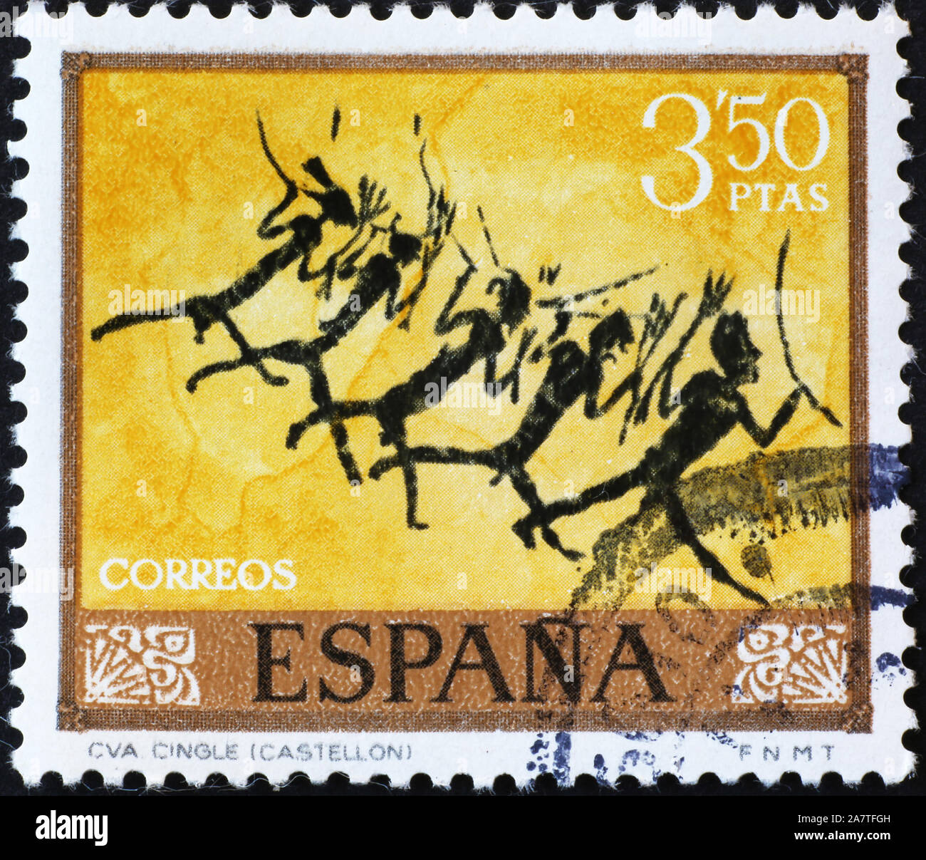 Spanish postcard stamp hi-res stock photography and images - Alamy